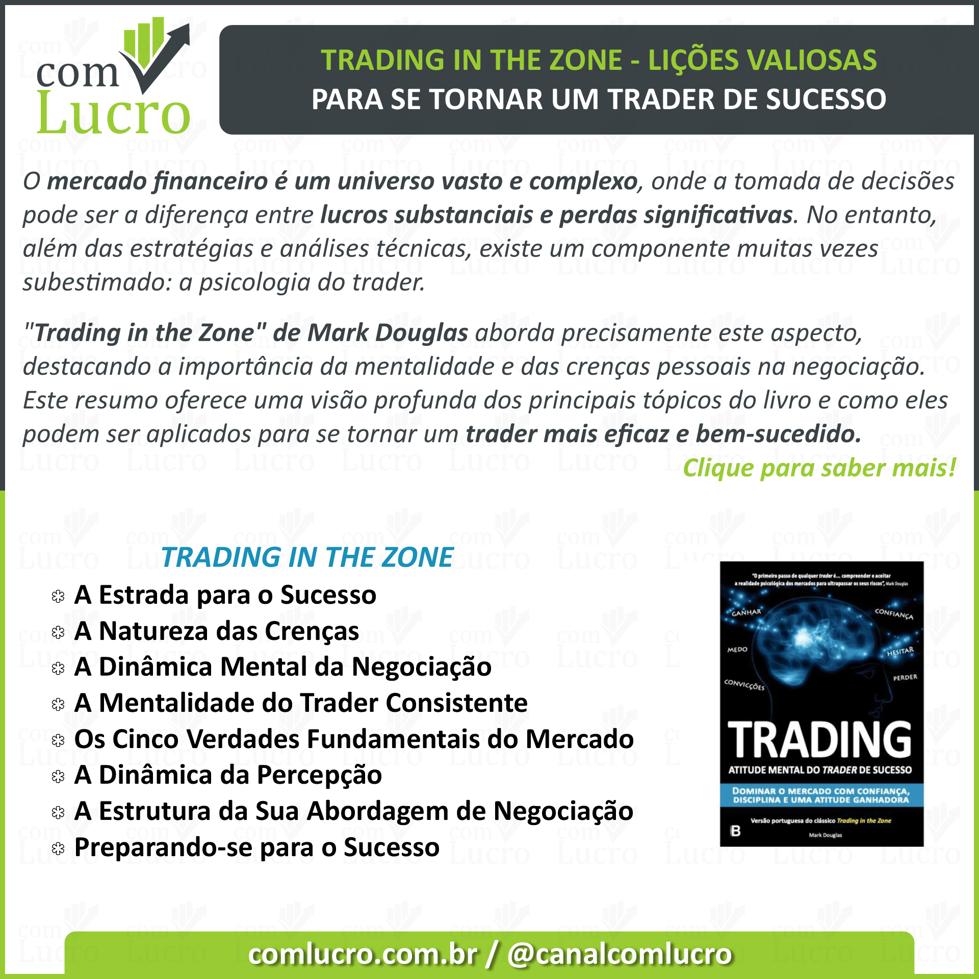 Trading In The Zone - Lições Valiosas Para se Tornar um Trader de ...